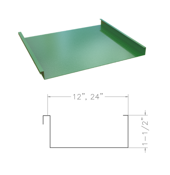 CMP 1.5’’ Mech Lock - Corrugated Metal Panels
