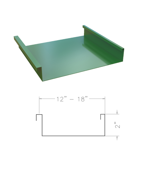 CMP 1.5’’ Mech Lock - Corrugated Metal Panels